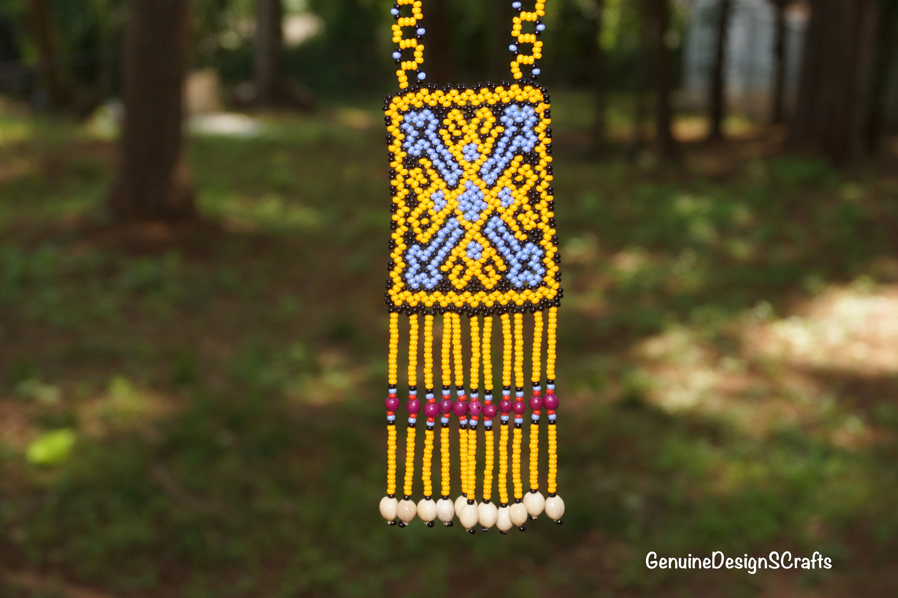 Unique Shipibo Handmade Necklace | Tribal Amazonian Handmade Necklace ...