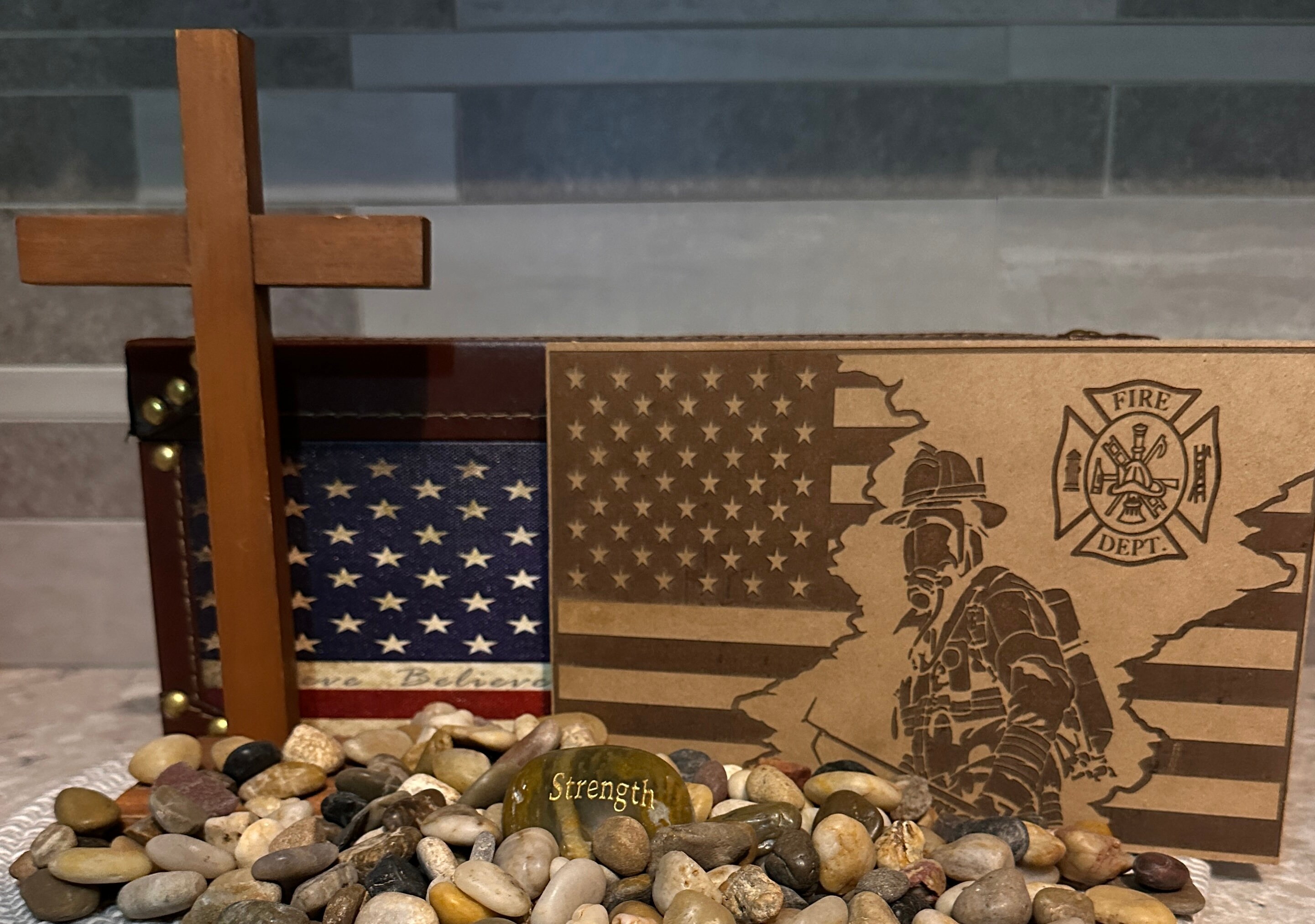 Fireman's Plaque. Brave. Selfless. Fireman's Prayer. United States ...