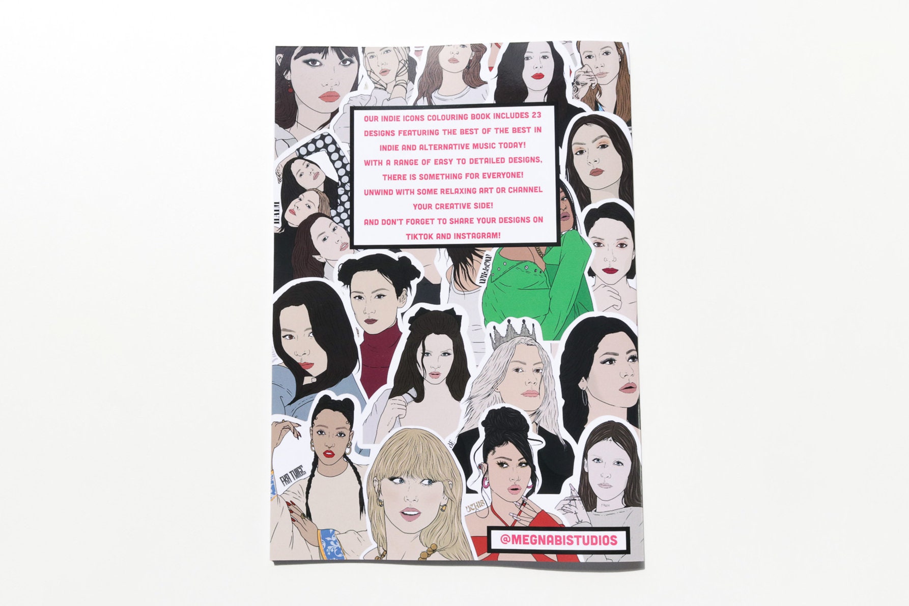 INDIE ICONS Colouring Book, Music Colouring Book, Female Musicians ...