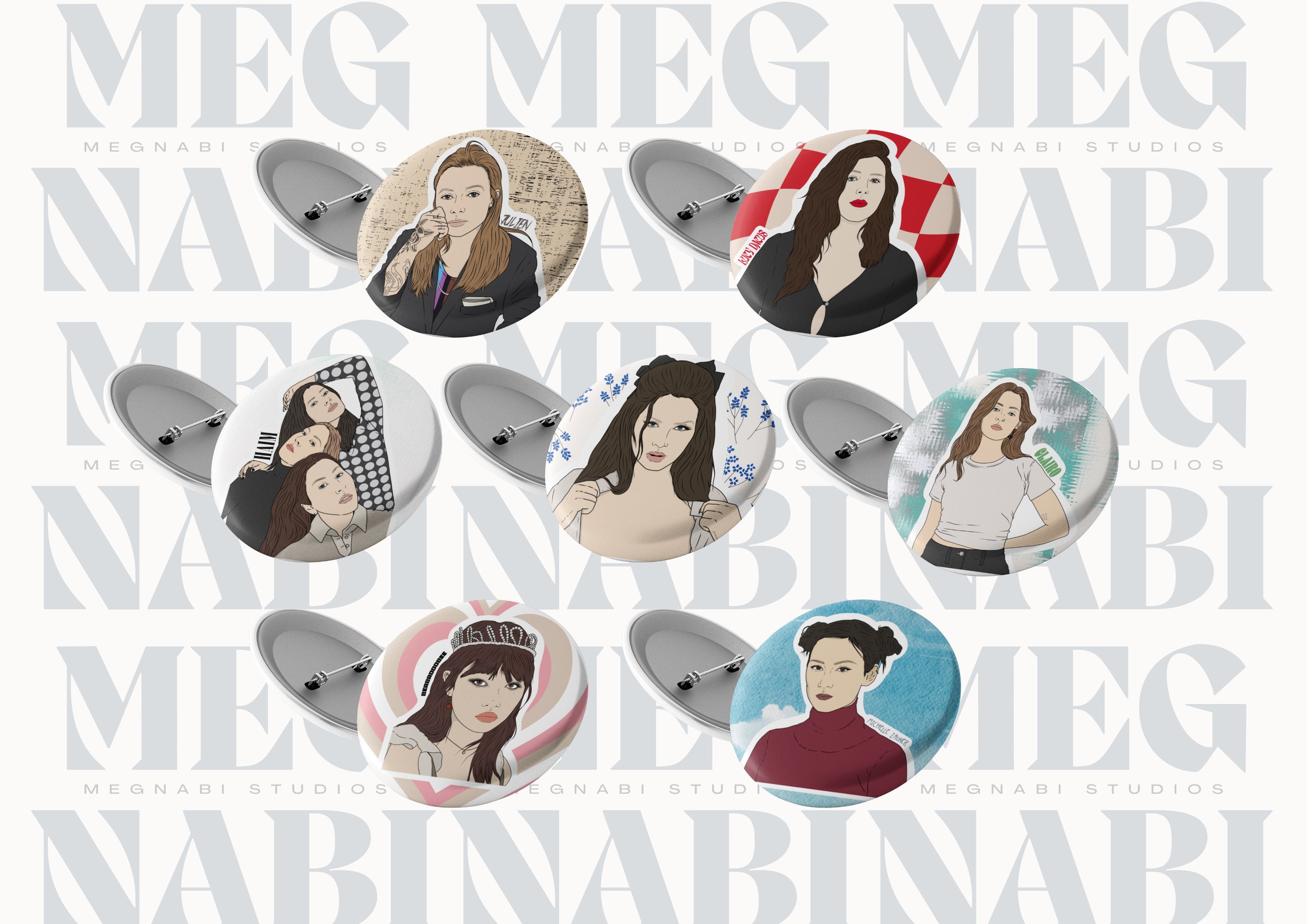 INDIE ICONS High Quality Badges, Alternative Music, Women in Music ...