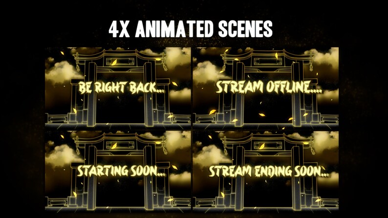 Animated Temple Stream Overlay Twitch Youtube OBS Facebook - Etsy Australia