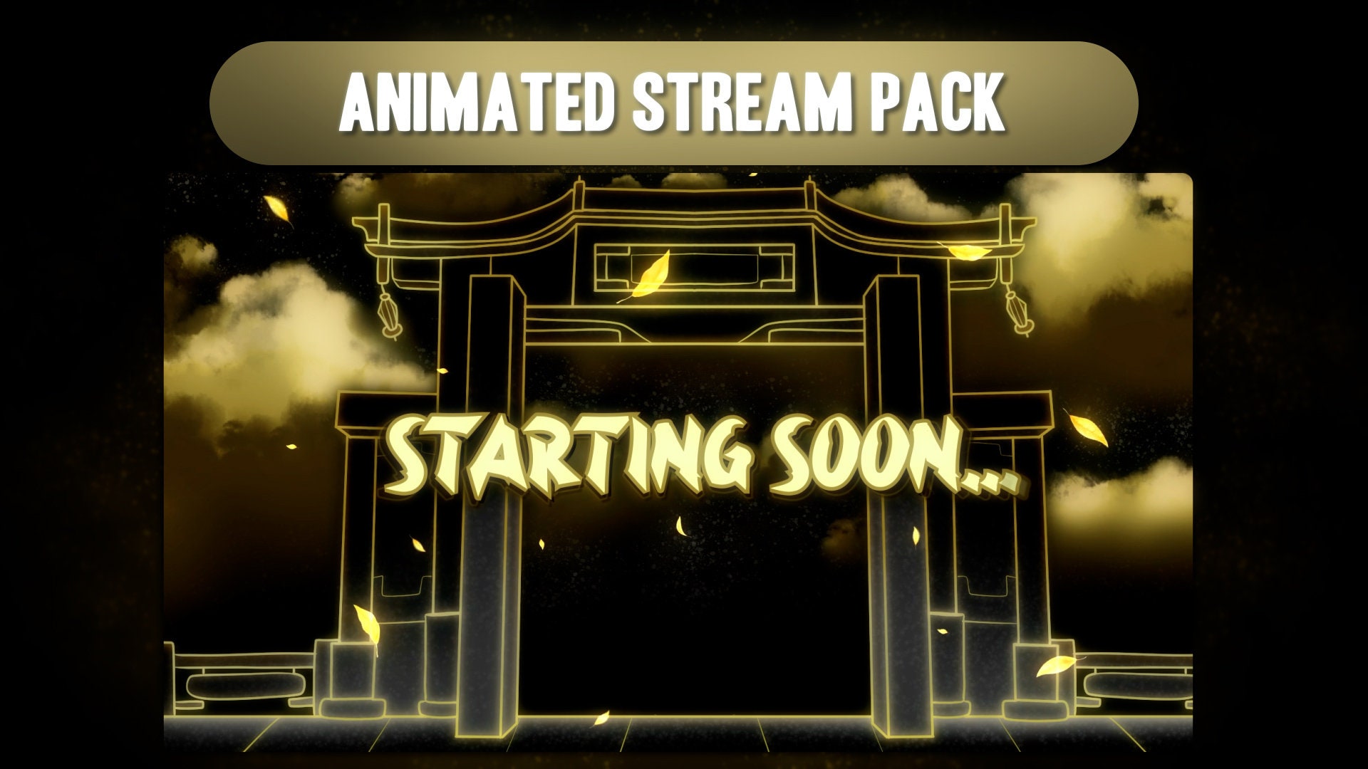 Animated Temple Stream Overlay Twitch Youtube OBS Facebook - Etsy UK
