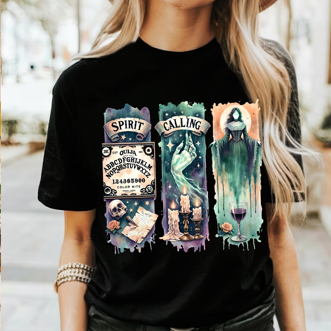 Vintage Spirit Board PNG: Séance Halloween Brushstroke Design (digital ...