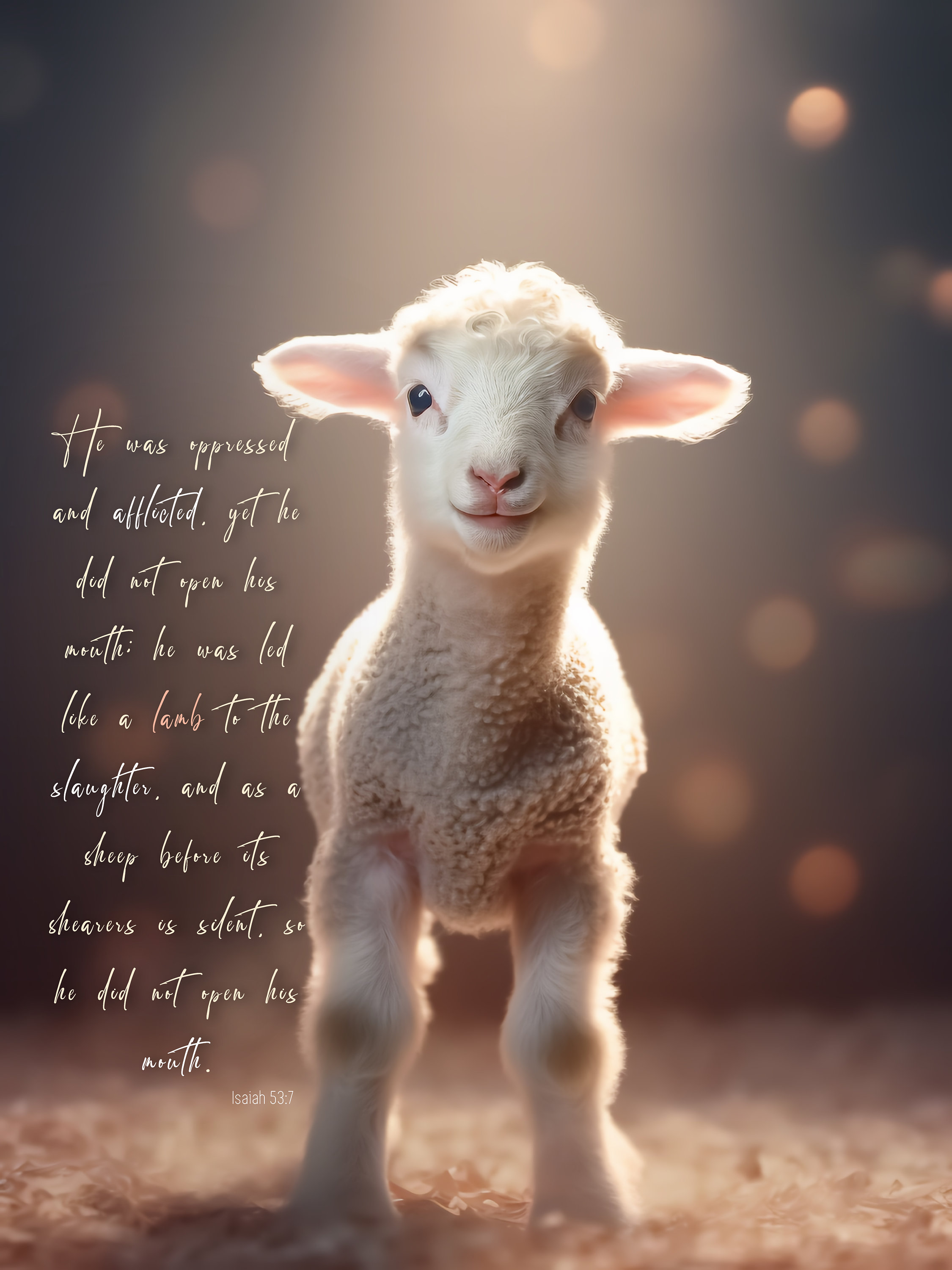 Lamb of God Wall Art Downloadable Jesus Lamb of God Christian Art ...