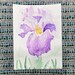 Purple Iris Watercolor Painting, 6x8 Inches - Etsy