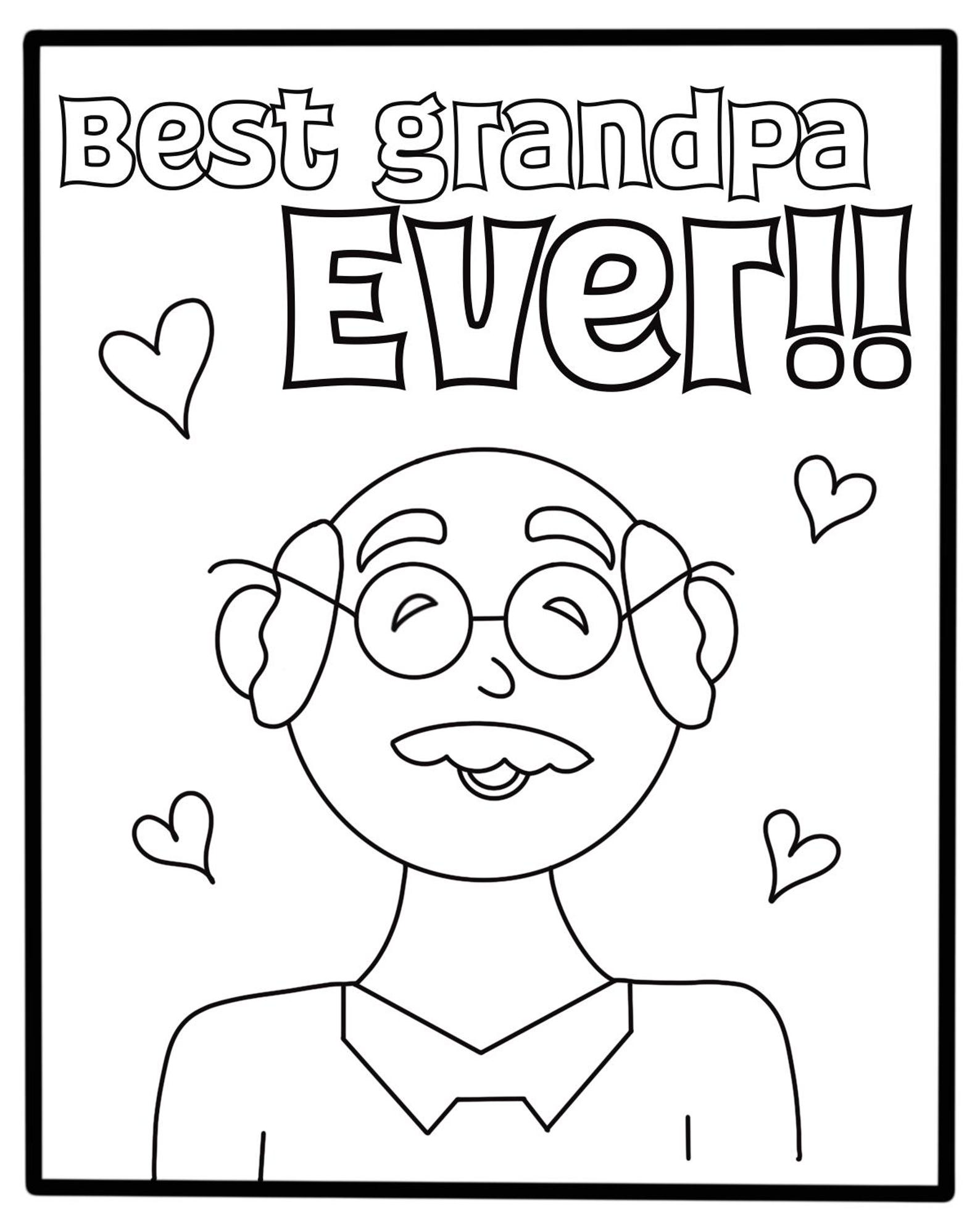 Grandparents Day Coloring Pages - Etsy