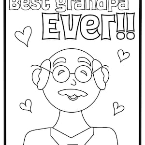 Grandparents Day Coloring Pages - Etsy