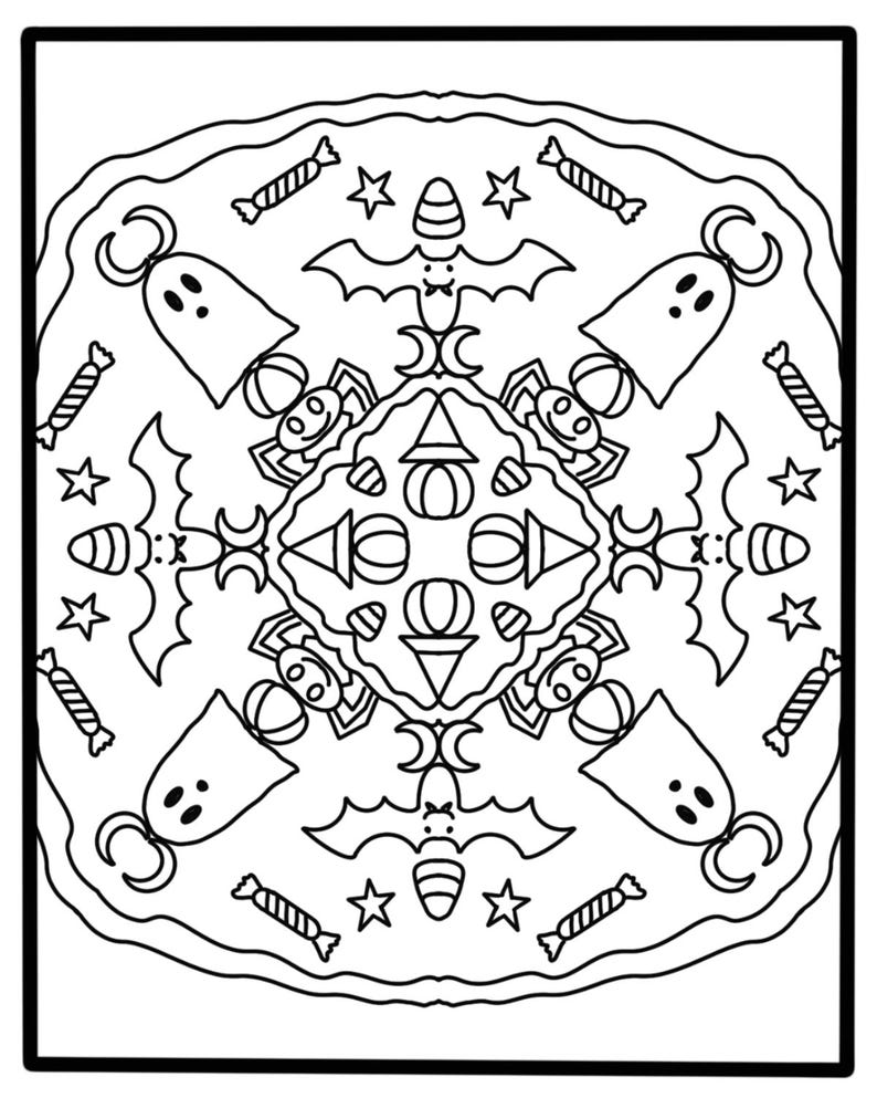 Halloween Coloring Pages - Etsy
