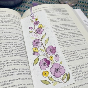 Floral Watercolor Bookmarks, Handpainted Bookmarks, Botanical Art, Gift ...