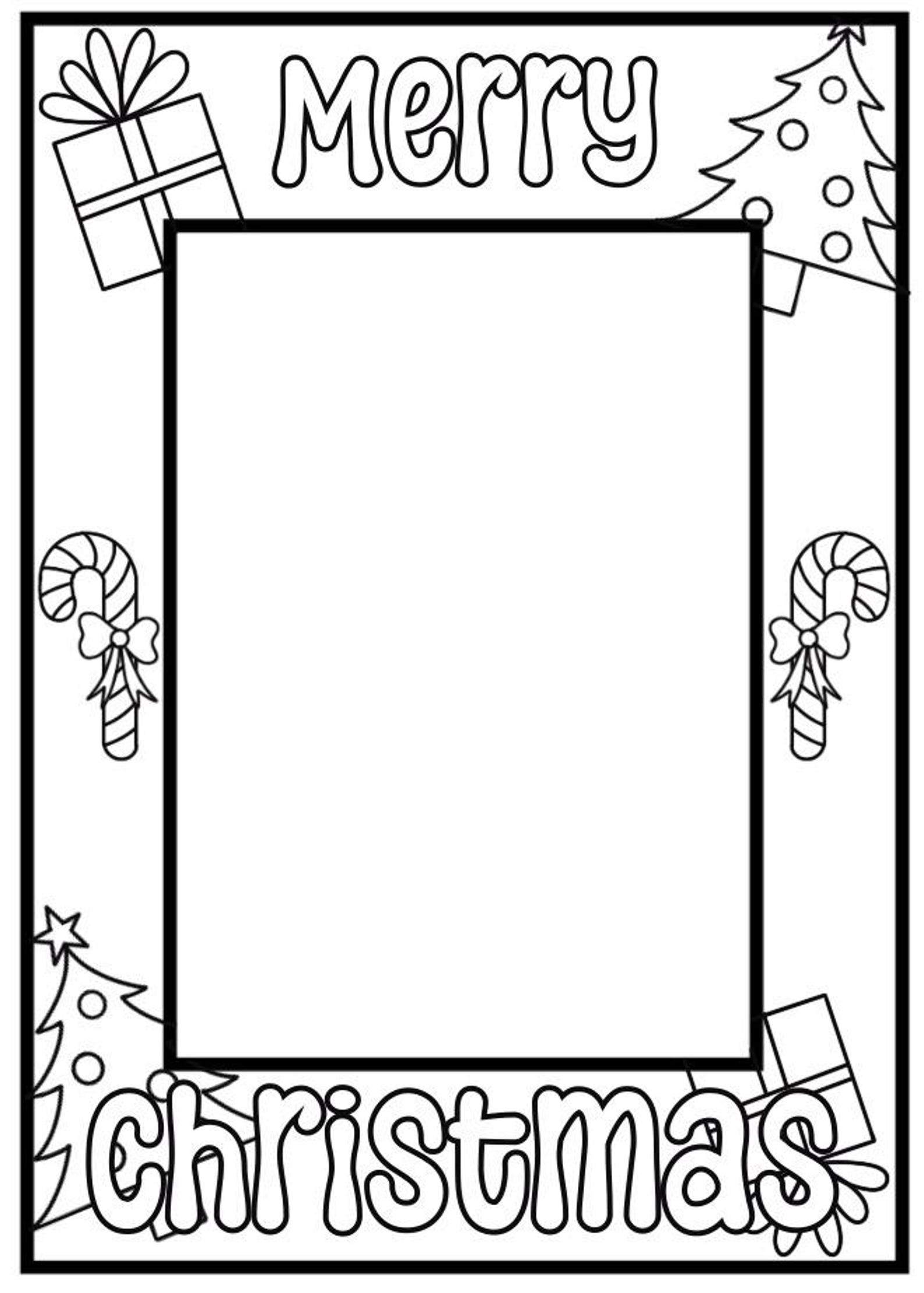 Coloring Frames—seasonal Frames—frames for Kids—digital DOWNLOAD - Etsy