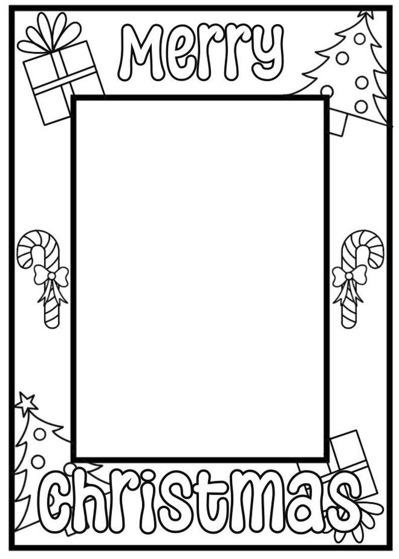 Coloring Frames—seasonal Frames—frames for Kids—digital DOWNLOAD - Etsy