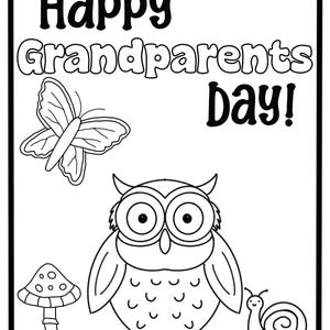Grandparents Day Coloring Pages - Etsy
