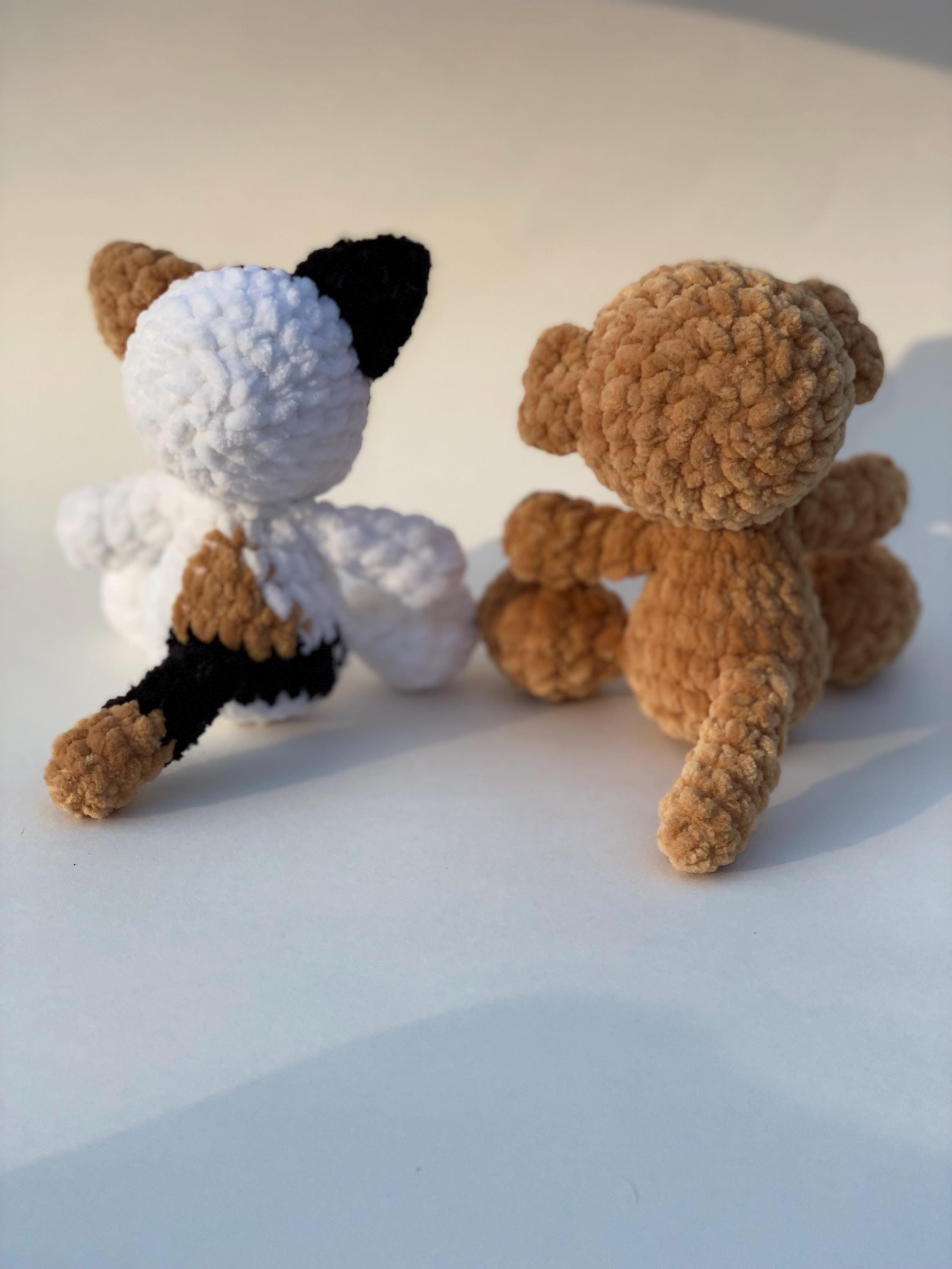 Plush Pocket Pet Stuffy | Dog and Cat Stuffed Animal | Handmade Crochet ...