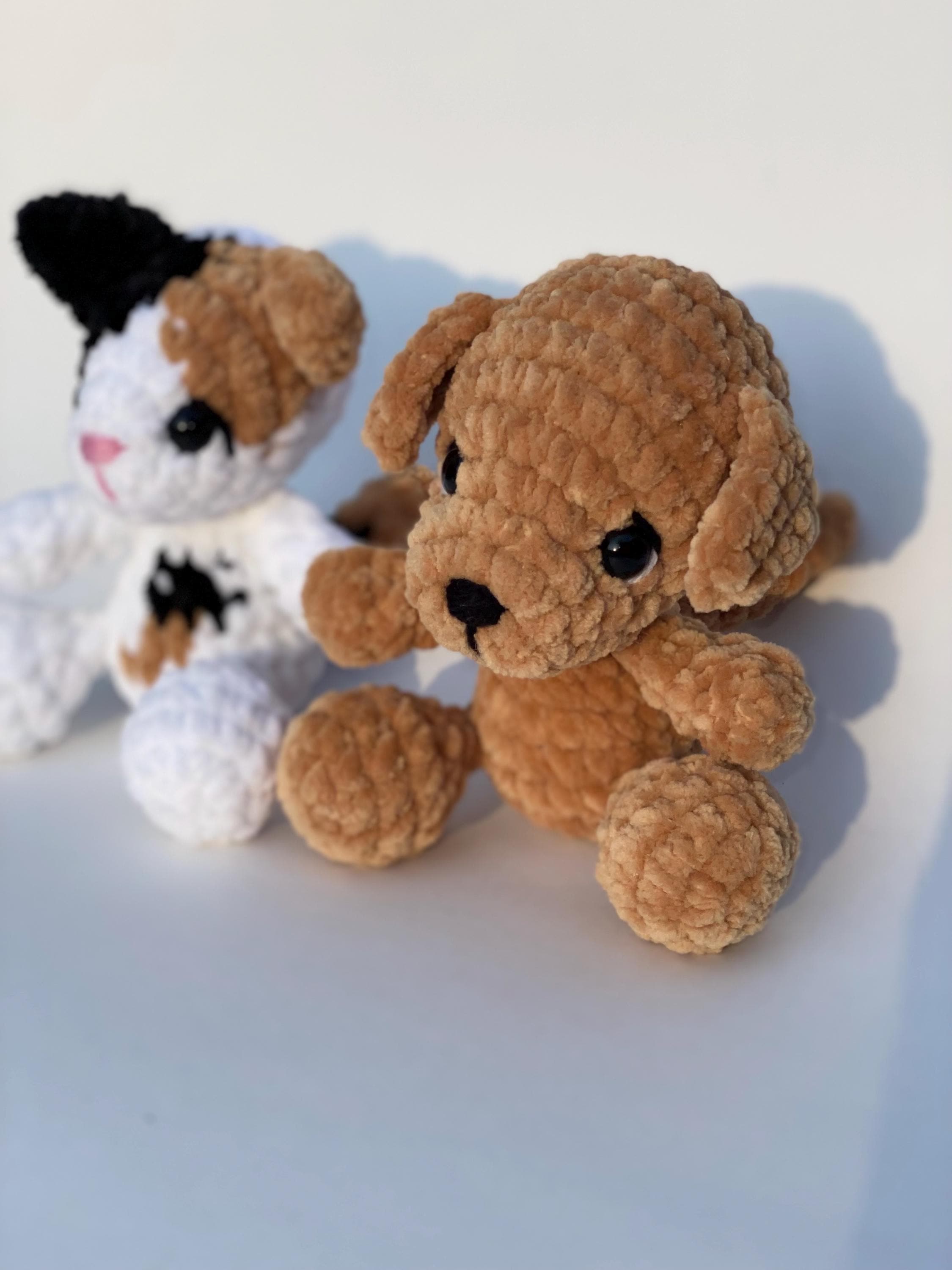 Plush Pocket Pet Stuffy | Dog and Cat Stuffed Animal | Handmade Crochet ...