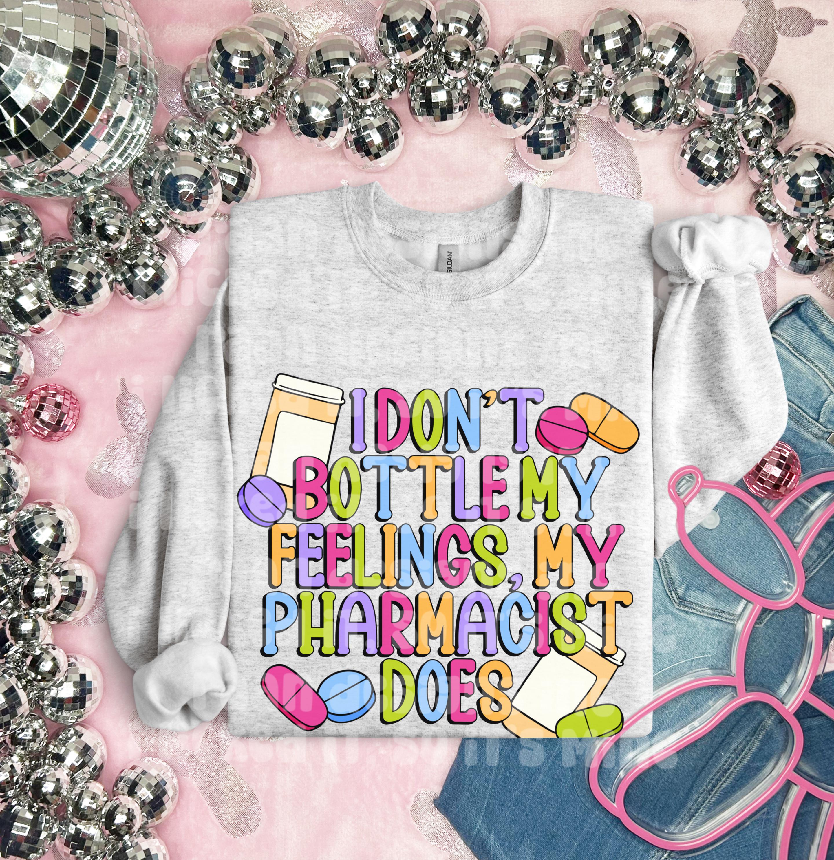 Bottled Feelings PNG, Pharmacy Humor Design (digital Download) - Etsy