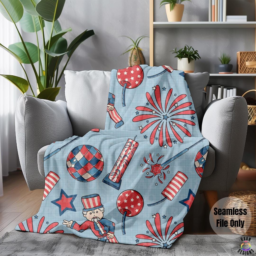 Uncle Sam Peace Seamless Digital Download Jpeg-popular Jpeg-4th of July ...