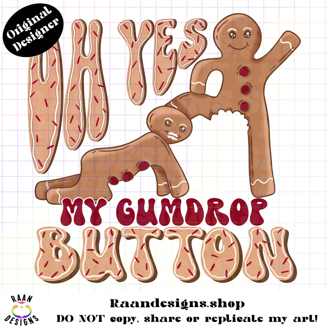 My Gumdrop Button Cookie Eater-png-gingerbread Png-christmas Png ...