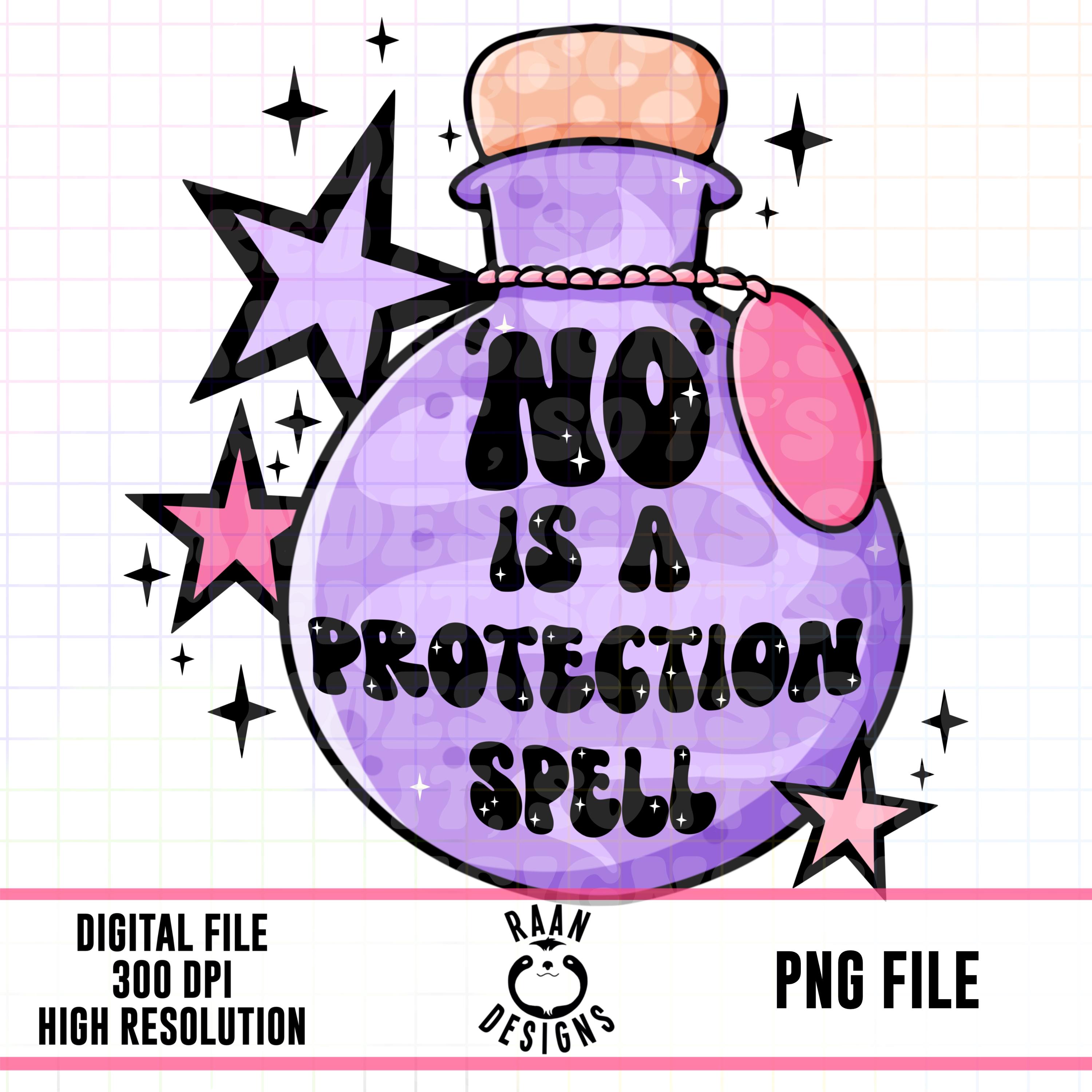 Protection Spell Potion Bottle PNG, Witchy Stars (digital Download) - Etsy