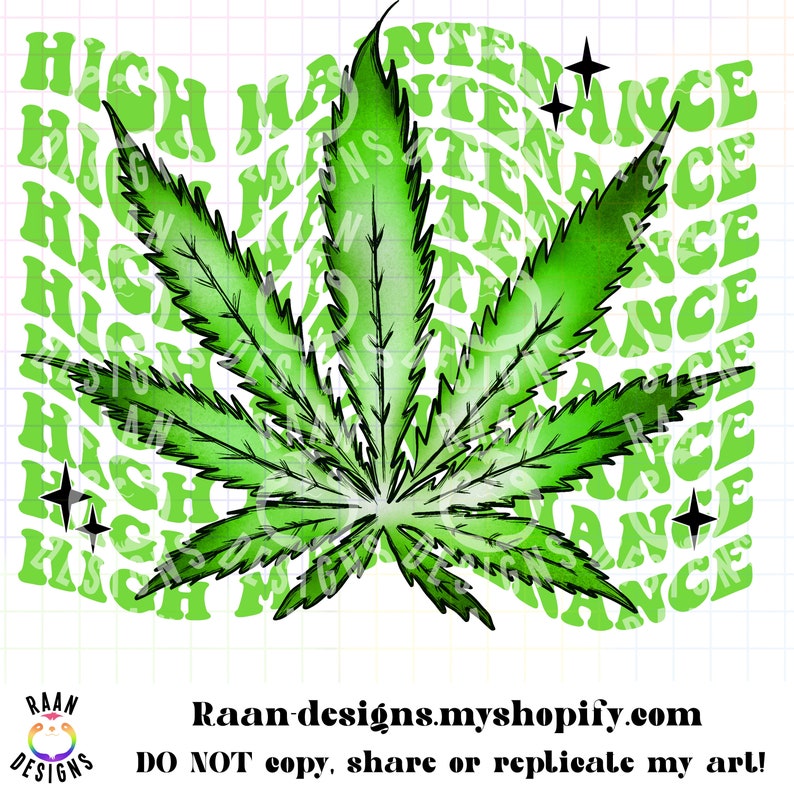 High Maintenance Weed - Etsy