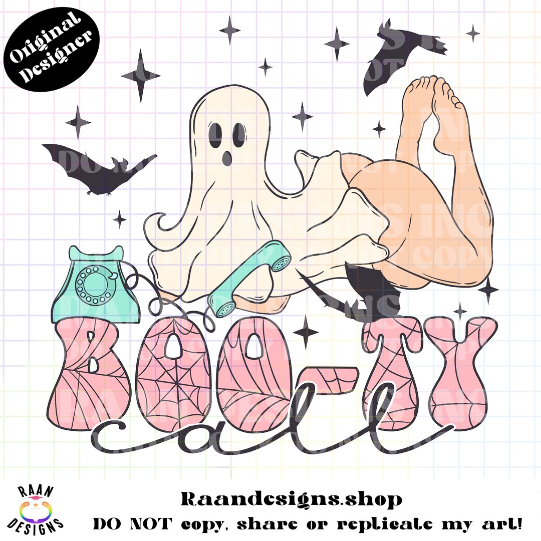 Booty Call Girl Ghost-png-tshirt-design-digital-lifestyle-halloween-haunt-boo-lovers-stripper ...
