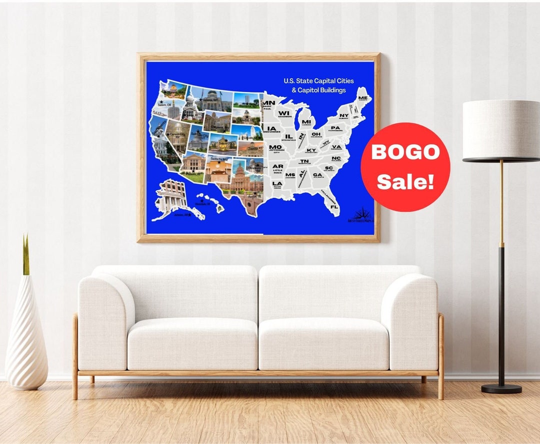 SCRATCHOFF Pick 2 USA Scratch-off Map, Scratch-off Poster, Bucket List ...