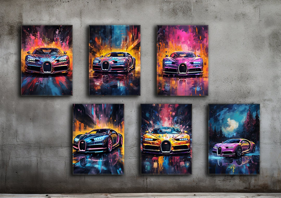 Bugatti Chiron 6 High-quality Paintings/posters | Bugatti Bundle ...