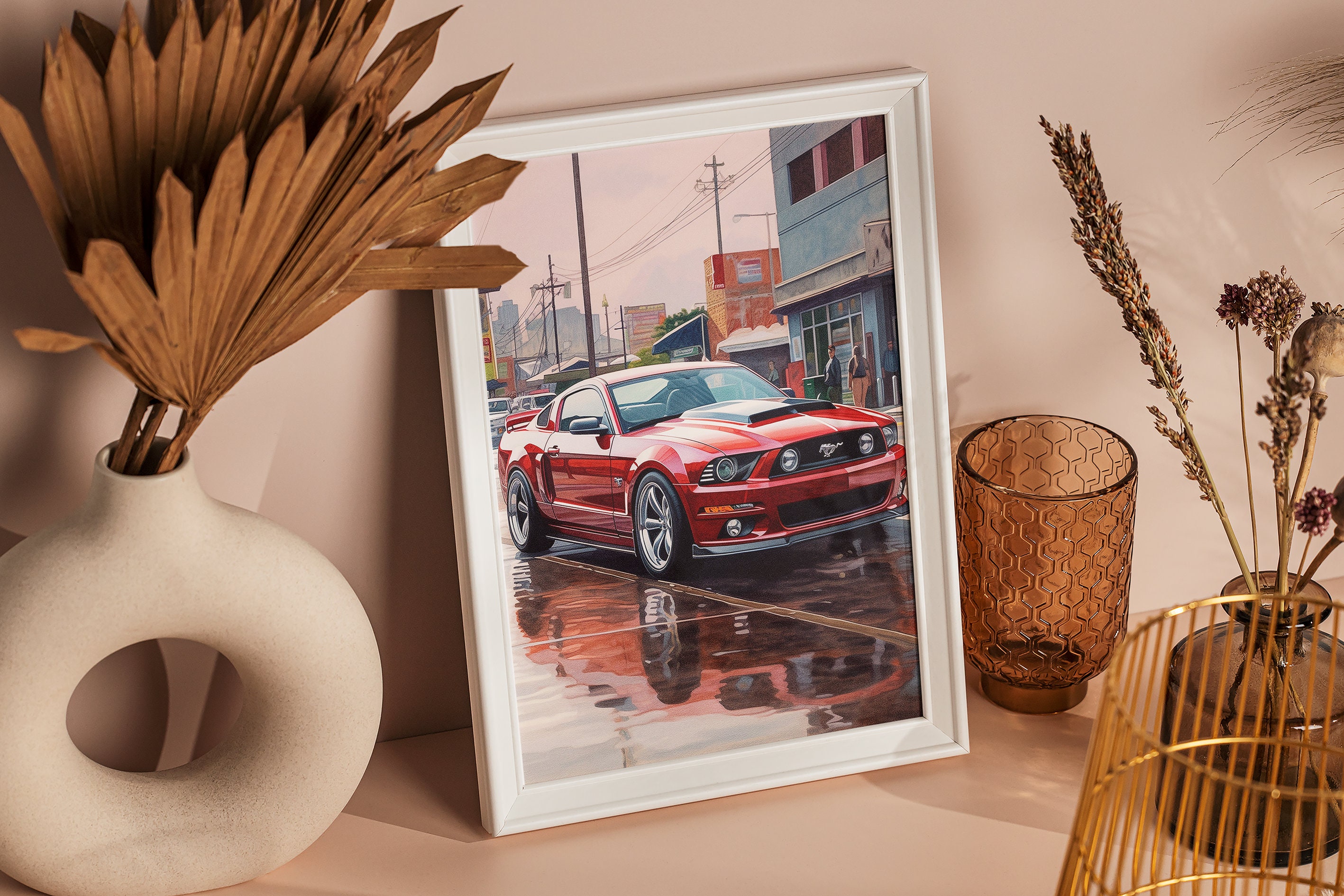 5 Car Posters | Muscle American Car Bundle - Etsy