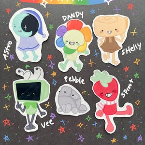 Vinyl Glossy Dandy's World Toons Stickers - Etsy