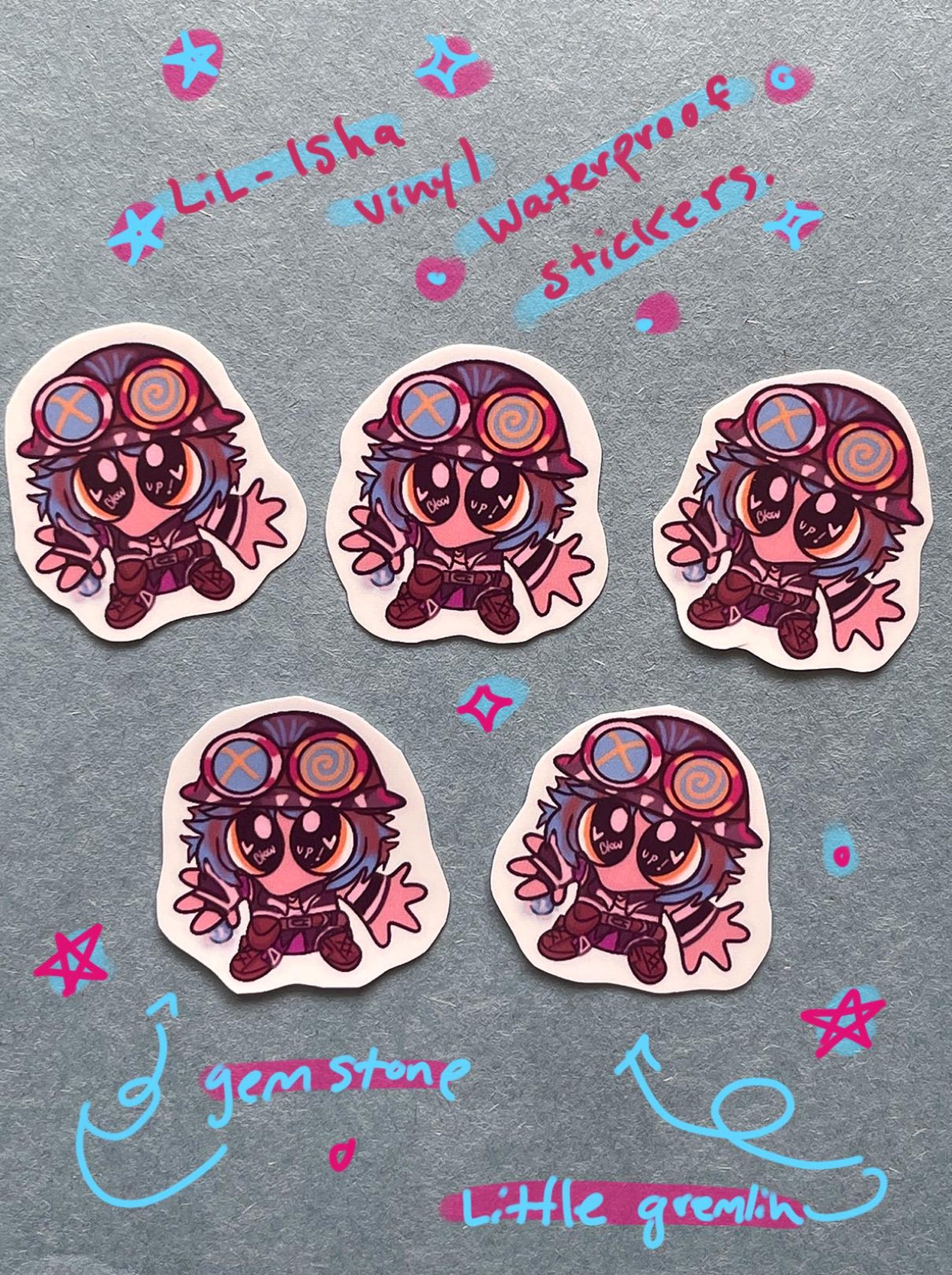 ARCANE Lil Isha MEME Vinyl Waterproof Stickers - Etsy