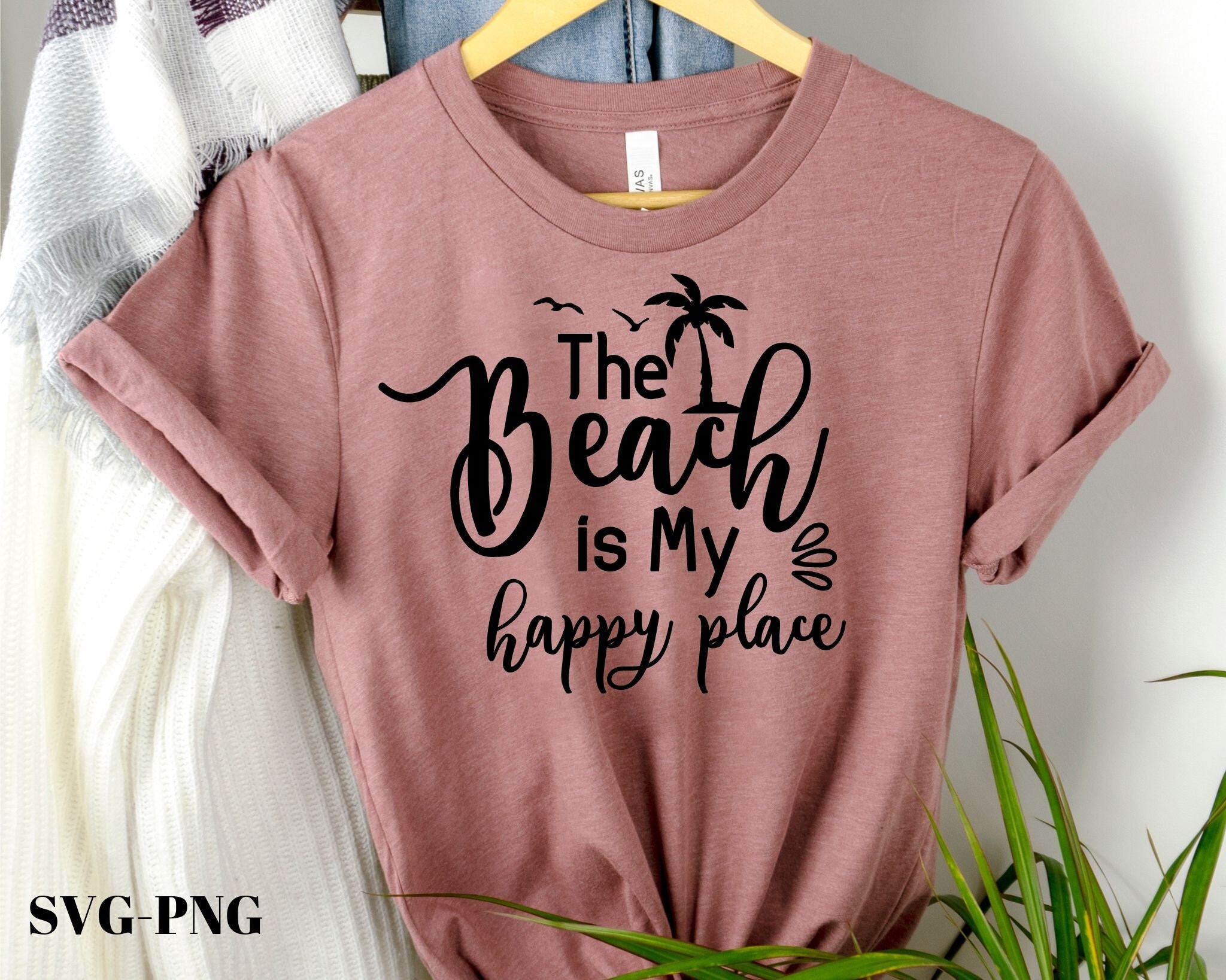 The Beach is My Happy Place Svg, Vacation Svg, Summer Svg, Beach Life ...