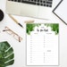 Printable Houseplant Theme To-do List, To-do List, Printable Chore List ...