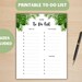 Printable Houseplant Theme To-do List, To-do List, Printable Chore List ...