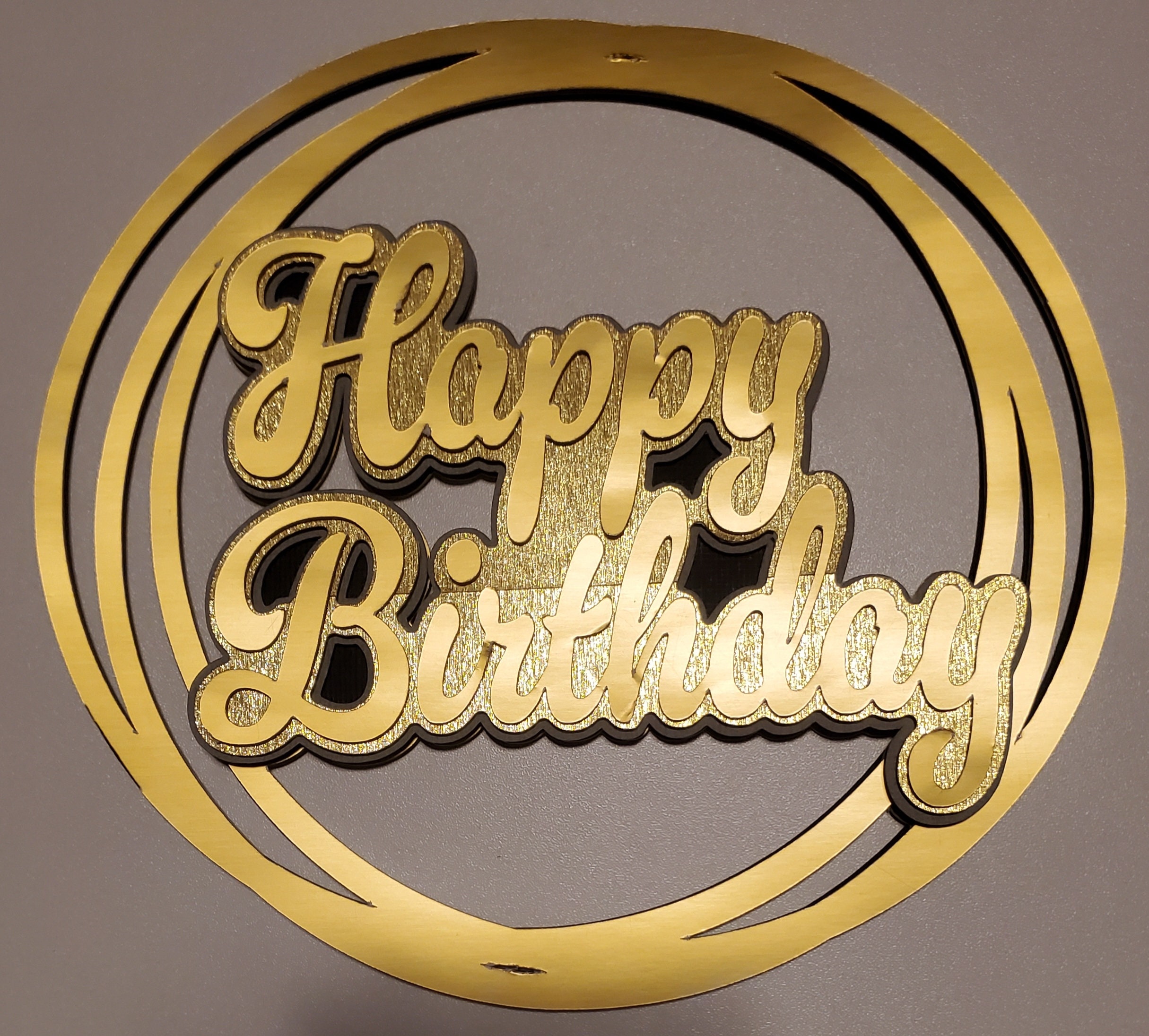 HAPPY BIRTHDAY TOPPER - Etsy