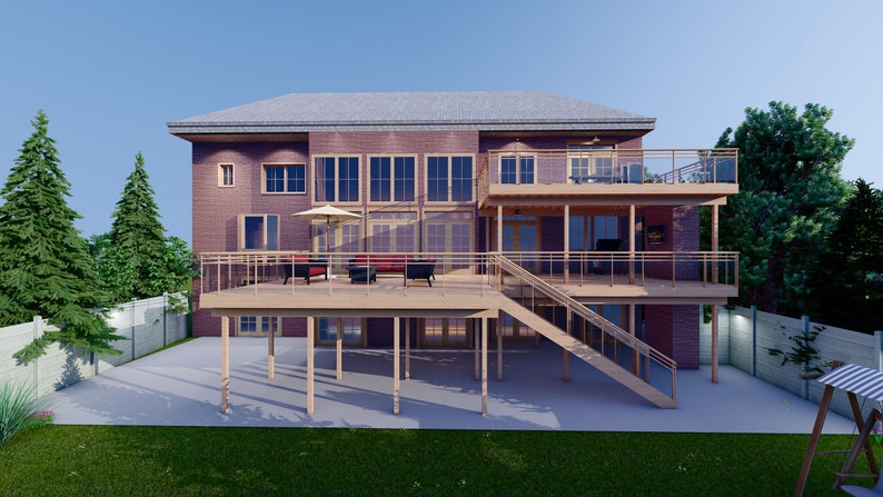 Deck Drawings - Ontario Building Code Complaint [CANADA] - Etsy