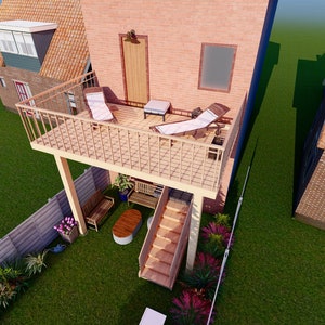 Deck Drawings - Ontario Building Code Complaint [CANADA] - Etsy