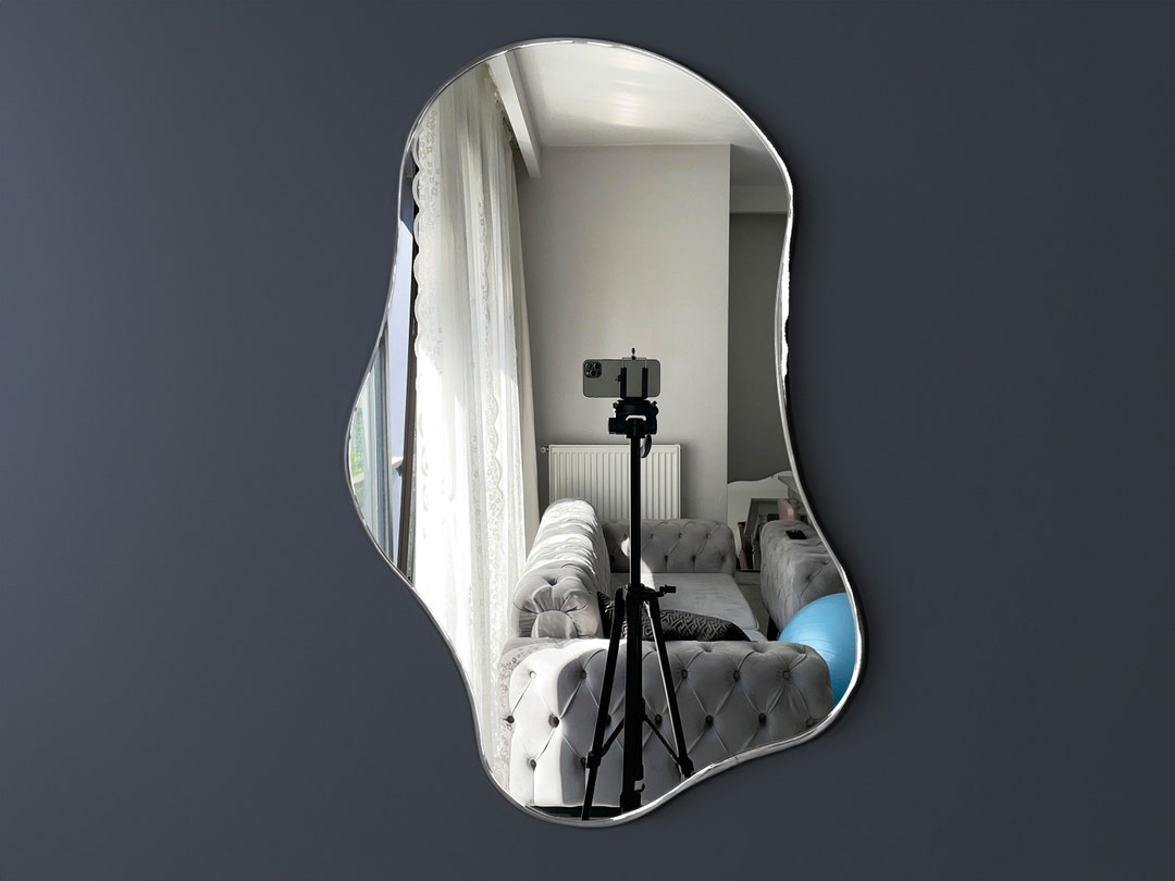 Modern Aesthetic Squiggle Mirror: Funky & Artistic Piece With - Etsy