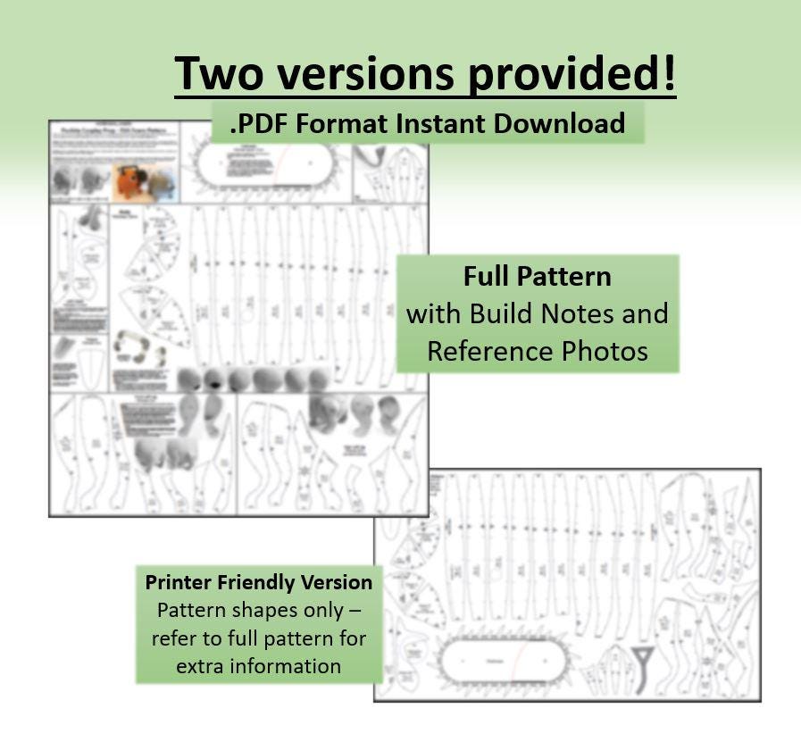 Pochita Cosplay Prop Pattern PDF Format Template Digital Download - Etsy