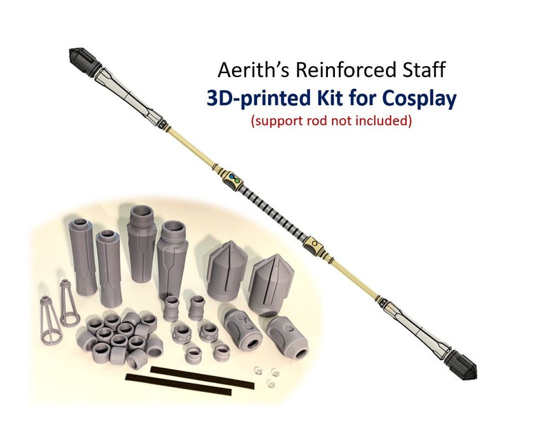 Aerith's Reinforced Staff | DIY Cosplay Kit - Etsy