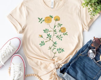 Wildflower Tshirt, Wild Flowers Shirt, Floral Tshirt, Flower Shirt, Gift for Women, Ladies ...