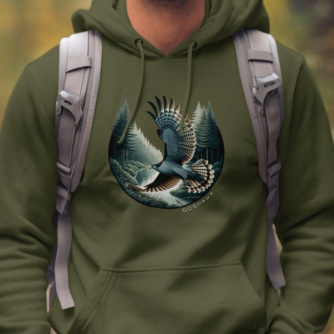 Falconry Themed Shirt Gift, Goshawk Falconer Hoodie, Bird Watcher Gift ...