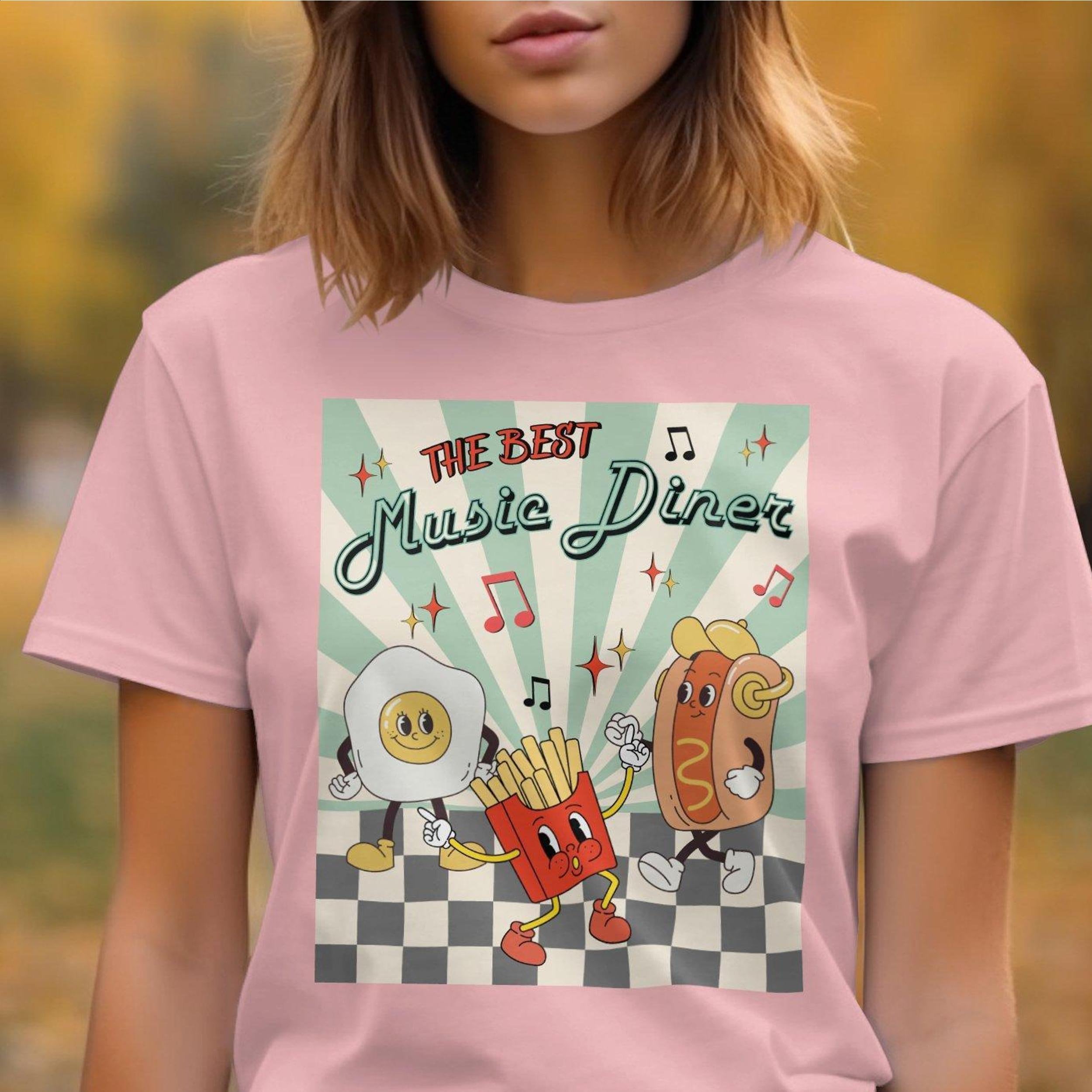 Retro 50's Diner Sweatshirt or T-shirt, Cute Kawaii Diner Shirt, Diner ...