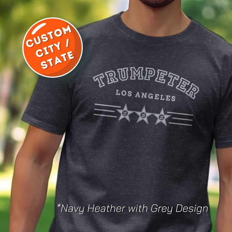 Personalized Trumpet Player Gift, Custom Musician T-shirt for Trumpeter ...