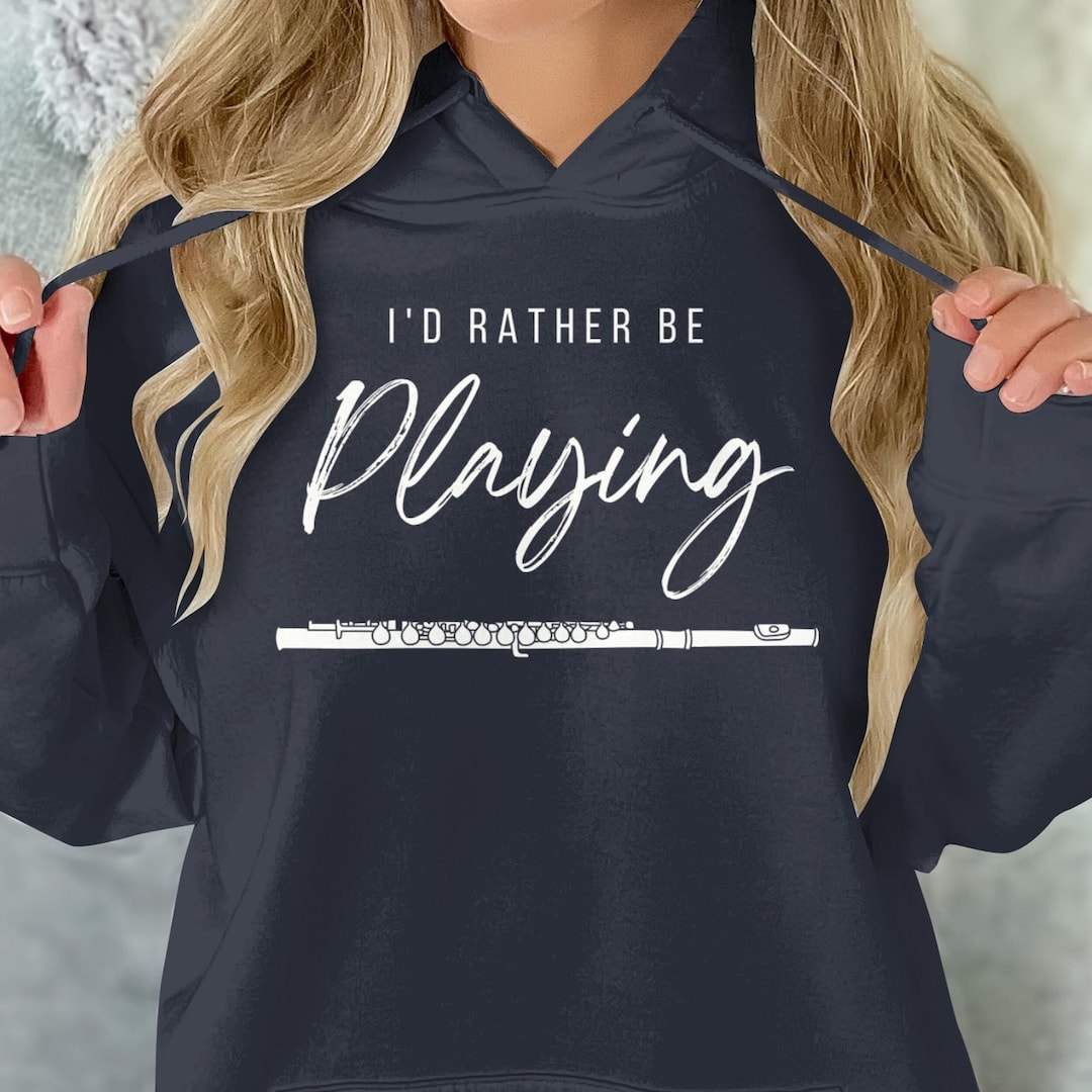 Flute Hoodie, Flute T-shirt, Flutist Gift, Presents for Flute Player ...