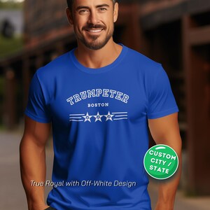 Personalized Trumpet Player Gift, Custom Musician T-shirt for Trumpeter ...
