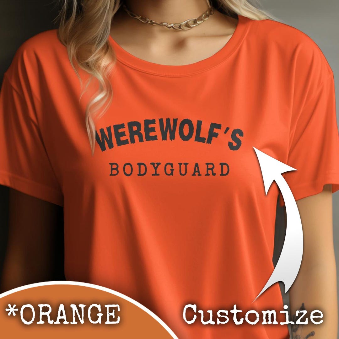 Werewolf Bodyguard Halloween Shirt, Custom Parent's Halloween Security ...