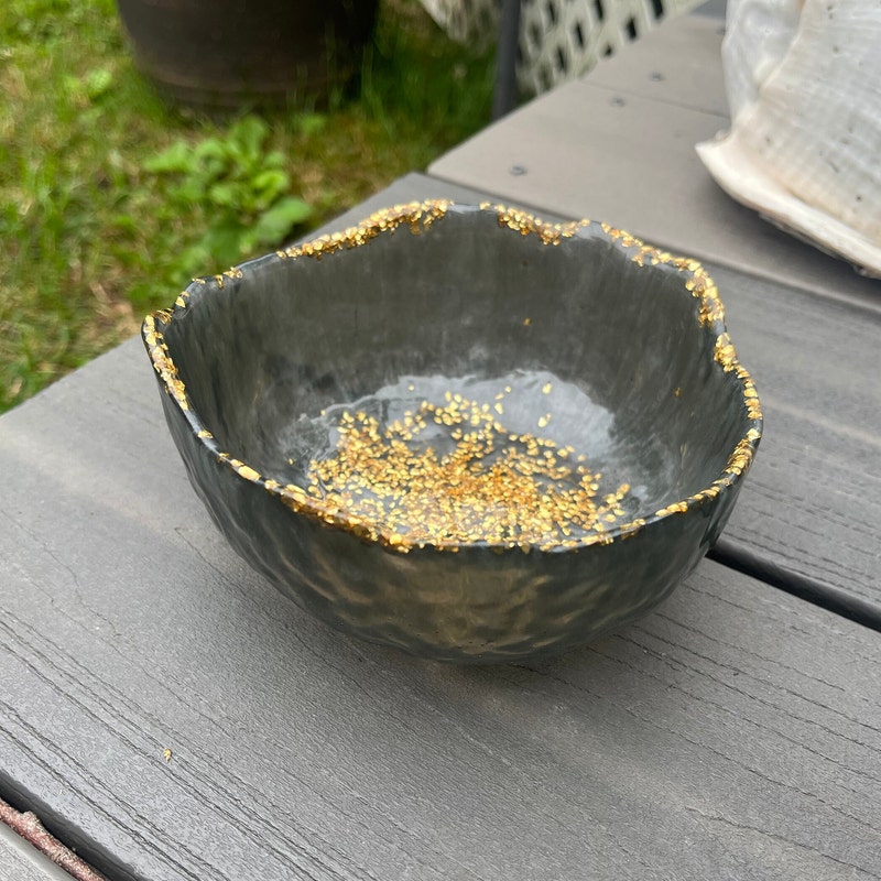 Gold Bowl - Etsy
