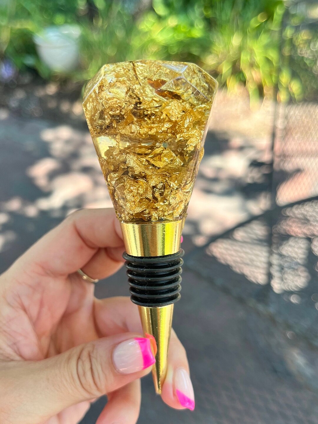 Gold Leaf Bottle Topper, Hand Made - Etsy