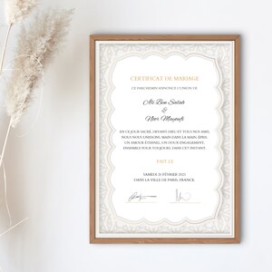 Printable Marriage Certificate, Digital Download Dini Nikah Belgesi ...