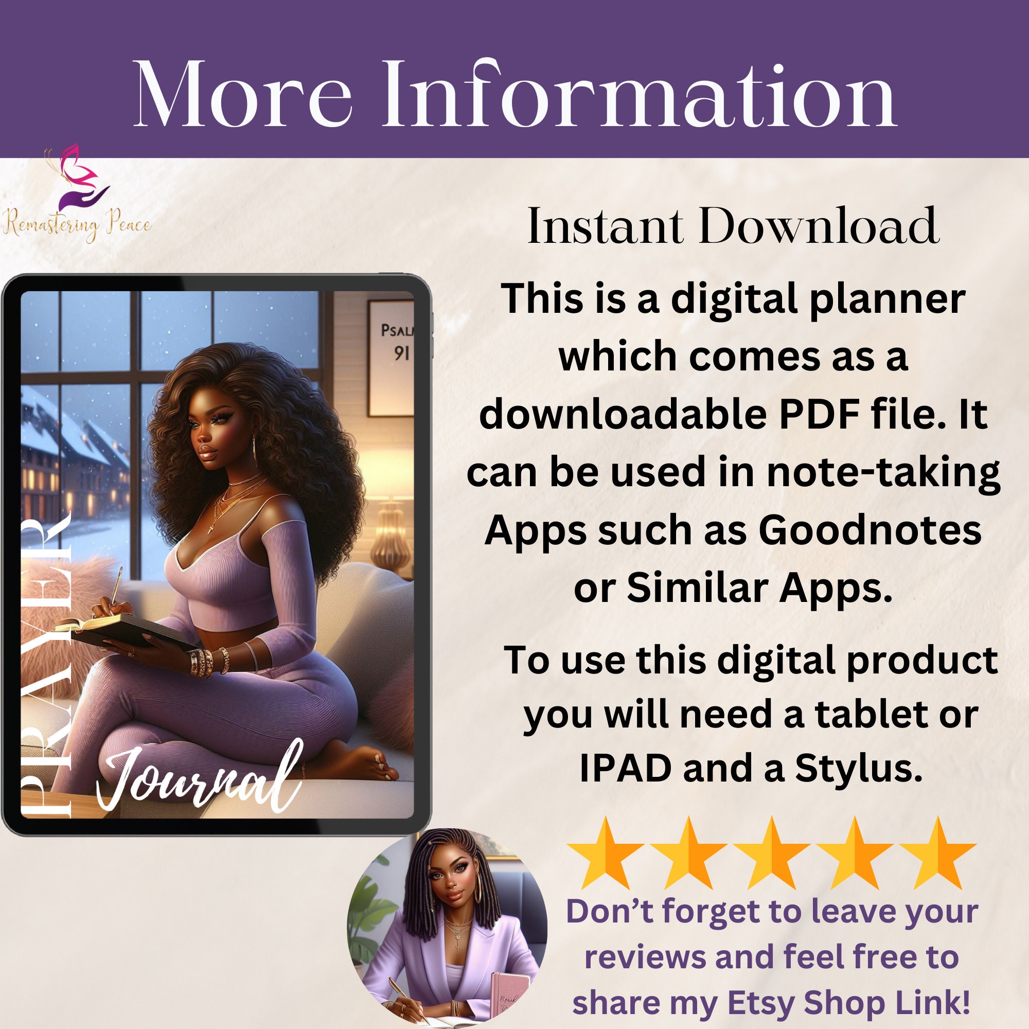 Black GIRL Prayer Journal Bible Study Journal Printable Prayer Journal ...