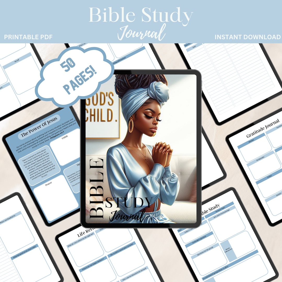 Black GIRL Prayer Journal Bible Study Journal Printable Prayer Journal ...